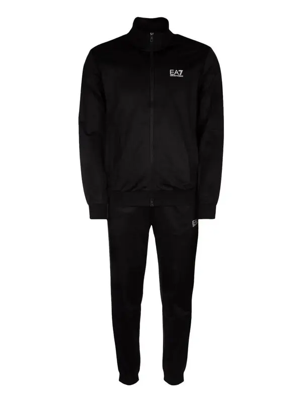 EA7 Logo-print Tracksuit - Black