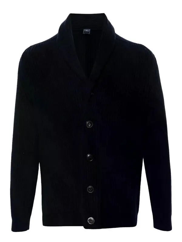 Fedeli Terminillo Cashmere Cardigan - Blue