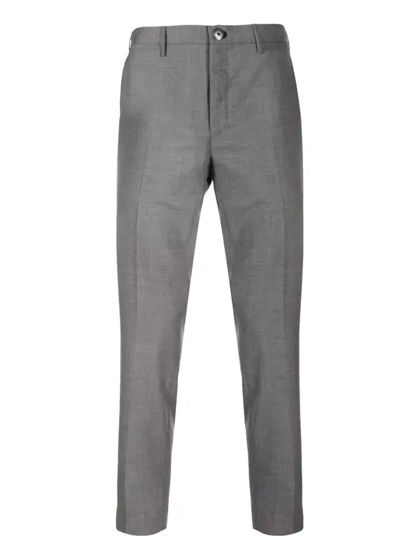 Incotex Cropped Chino Trousers - Grey