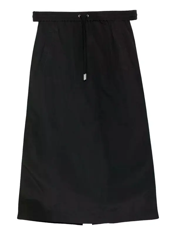 Maison Kitsuné Flash Fox Long Skirt - Grey