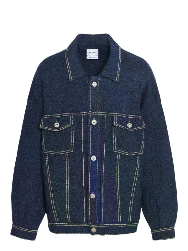 BARRIE Oversized Denim Jacket - Blue