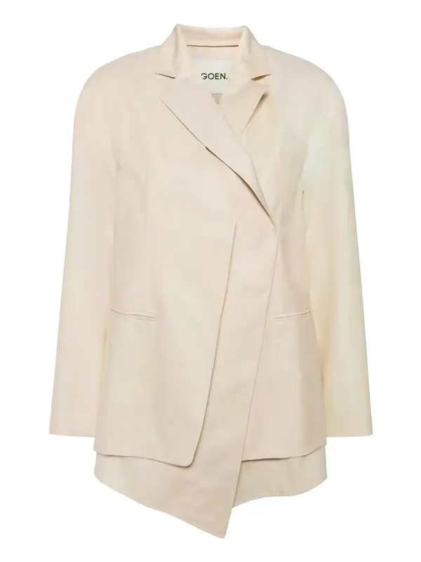 Goen.j Layered Single-breasted Blazer - Neutrals