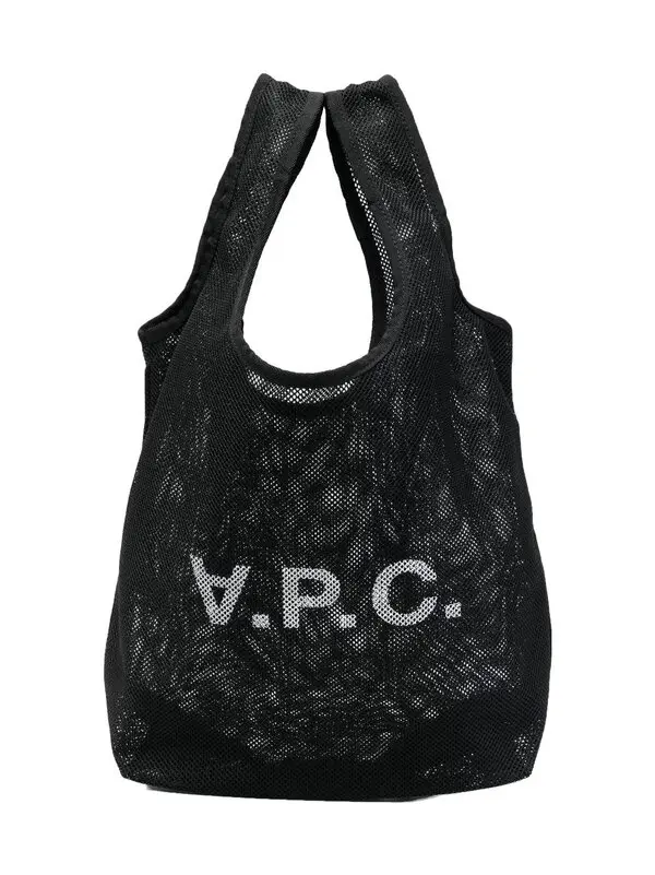 A.p.c. Logo-print Tote Bag - Black