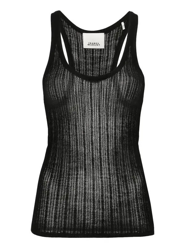 Isabel Marant Étoile Dorsia Open-knit Top - Black