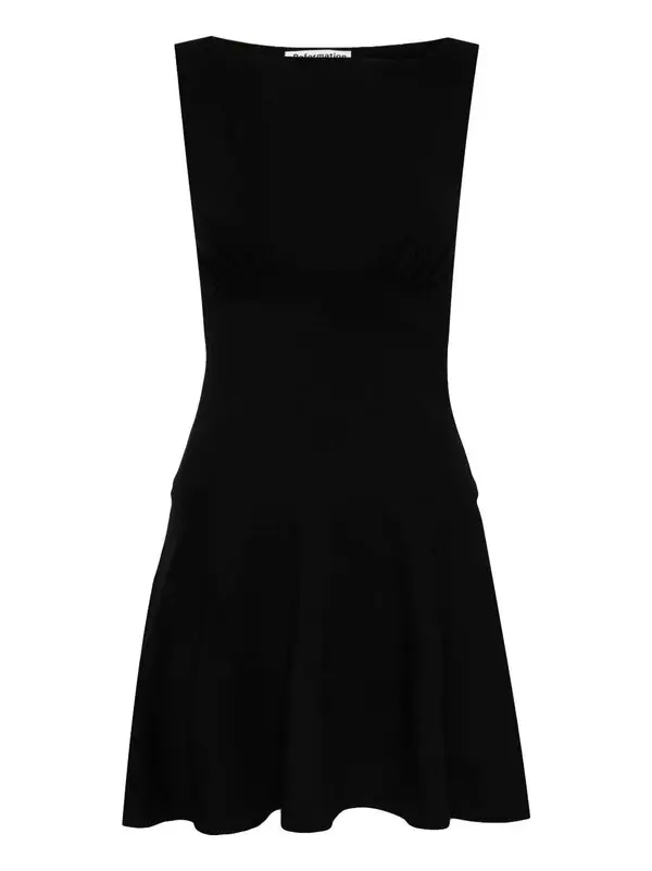 REFORMATION Mayve Organic-cotton Minidress - Black