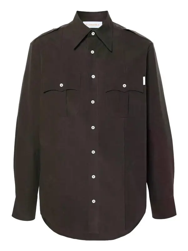 BLUEMARBLE Utilitarian Poplin Shirt - Grey