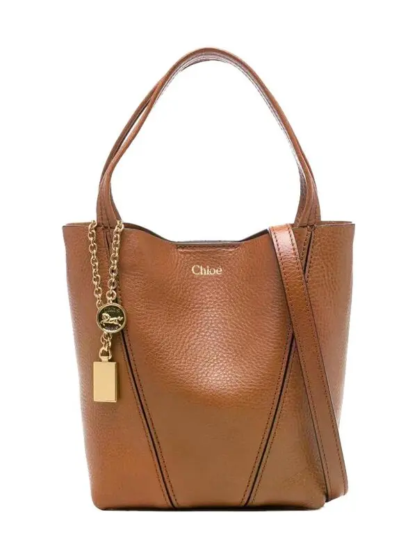Chloé Small Spin Tote Bag - Brown