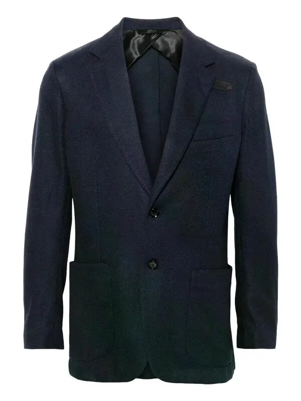 Brioni Knitted Blazer - Blue