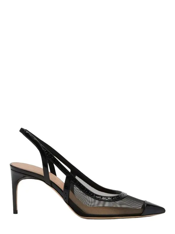 MALONE SOULIERS 70mm Aubrey Pumps - Black