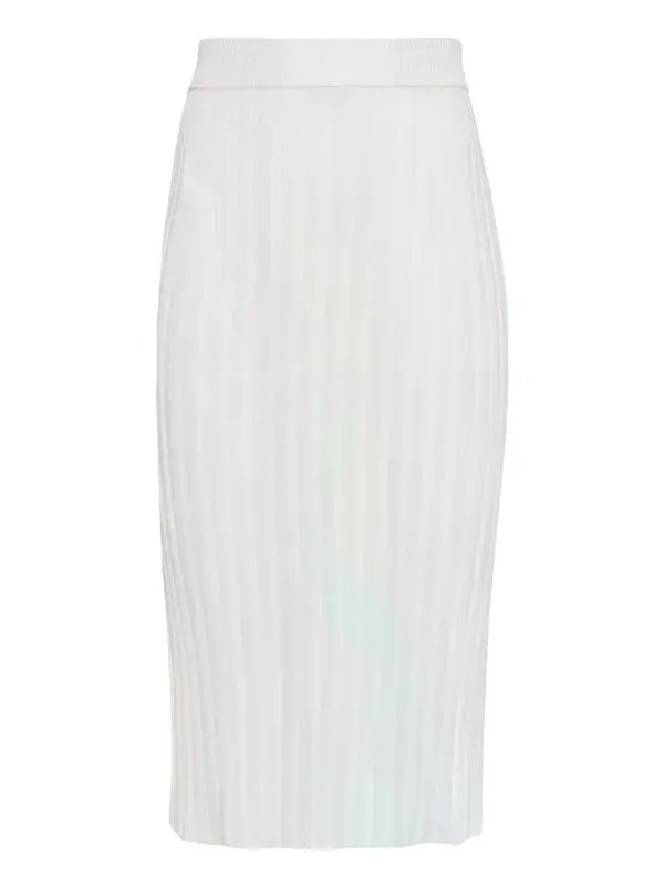 JOSEPH Chunky Ribbed Knit Skirt - Neutrals
