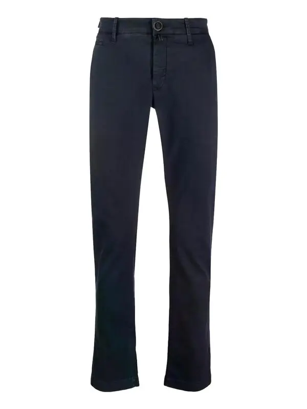 Jacob Cohen Low-rise Straight-leg Trousers - Blue