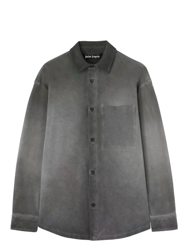 Palm Angels Classic Logo Overshirt - Black