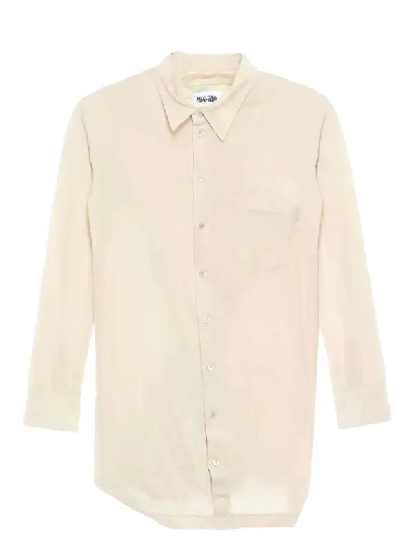 MAGLIANO Asymmetric Cotton Shirt - Neutrals
