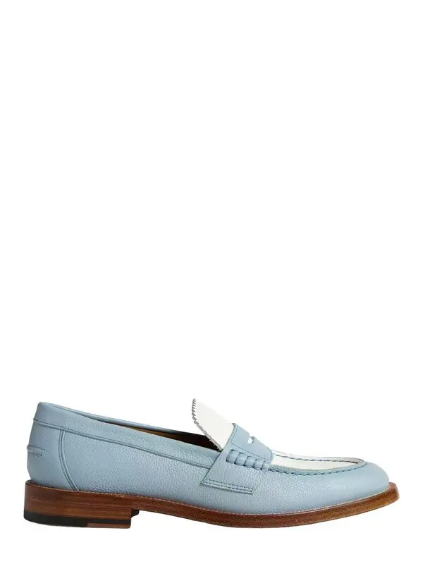 Dsquared2 Two-tone Leather Loafers - Blue