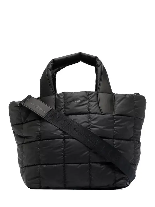 VEECOLLECTIVE Quilted Tote Bag - Black