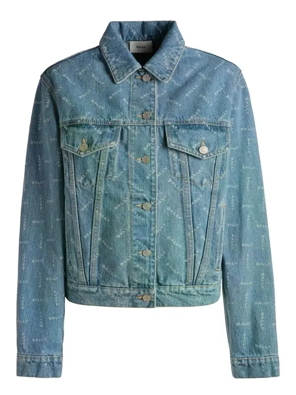 Bally Logo-print Denim Jacket - Blue