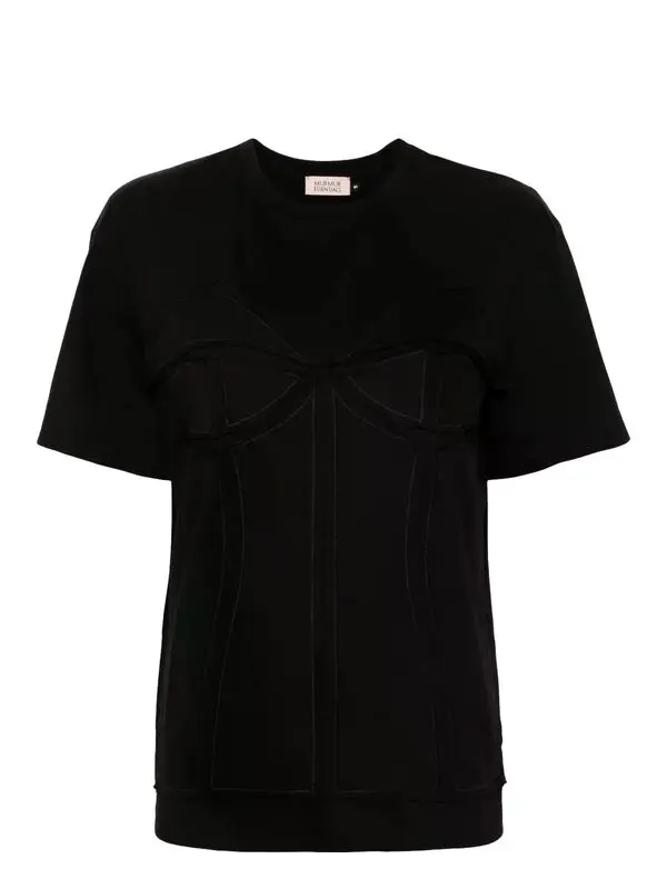 MURMUR Deconstructed T-shirt - Black