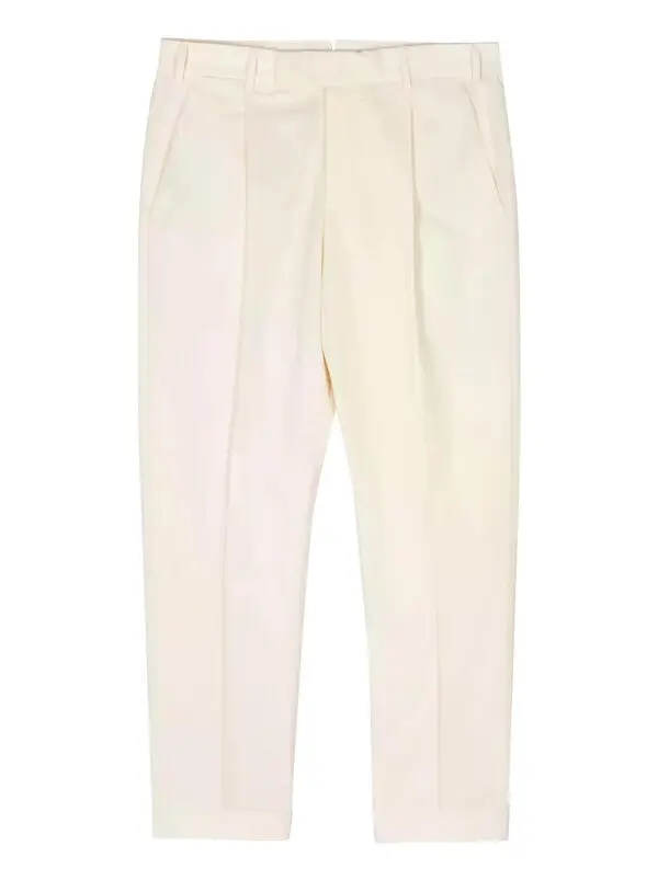PT TORINO Pressed-crease Slim-cut Trousers - Neutrals