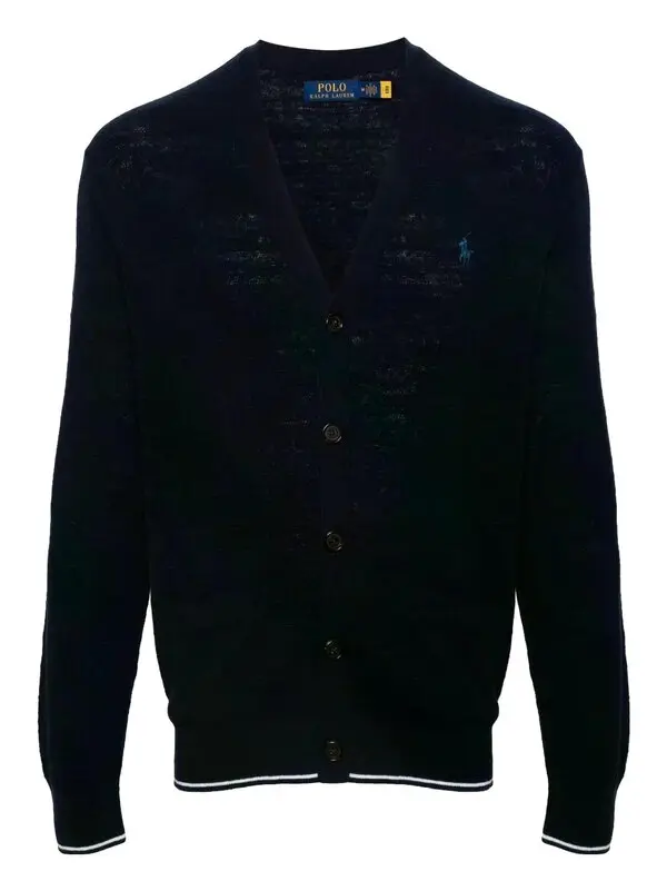 Polo Ralph Lauren Polo Pony-embroidery Cardigan - Blue