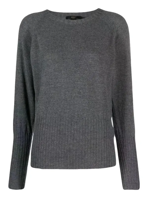 Seventy Ribbed Crew-neck Jumper - Grey