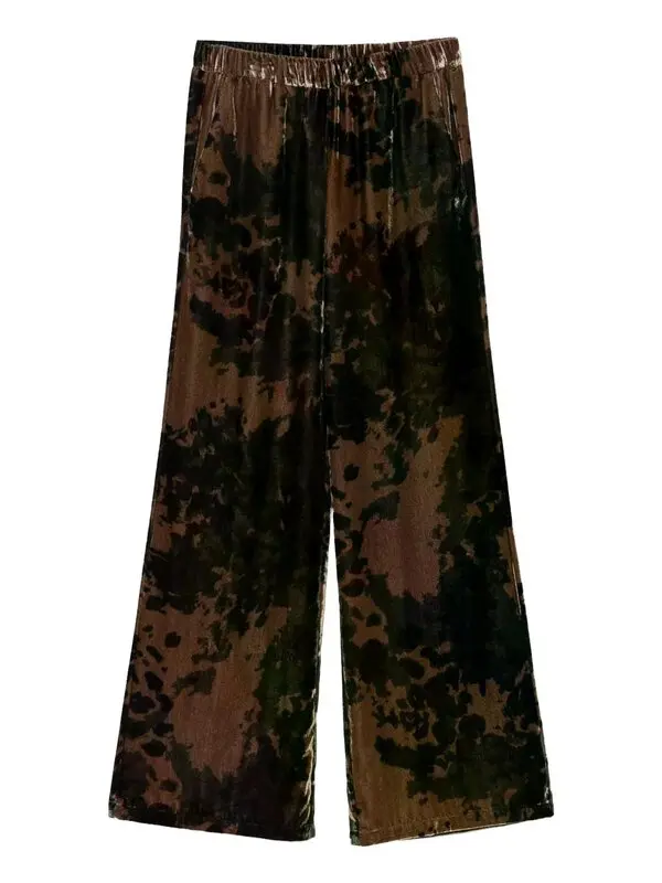 DIEGA Portorico Palazzo Trousers - Brown