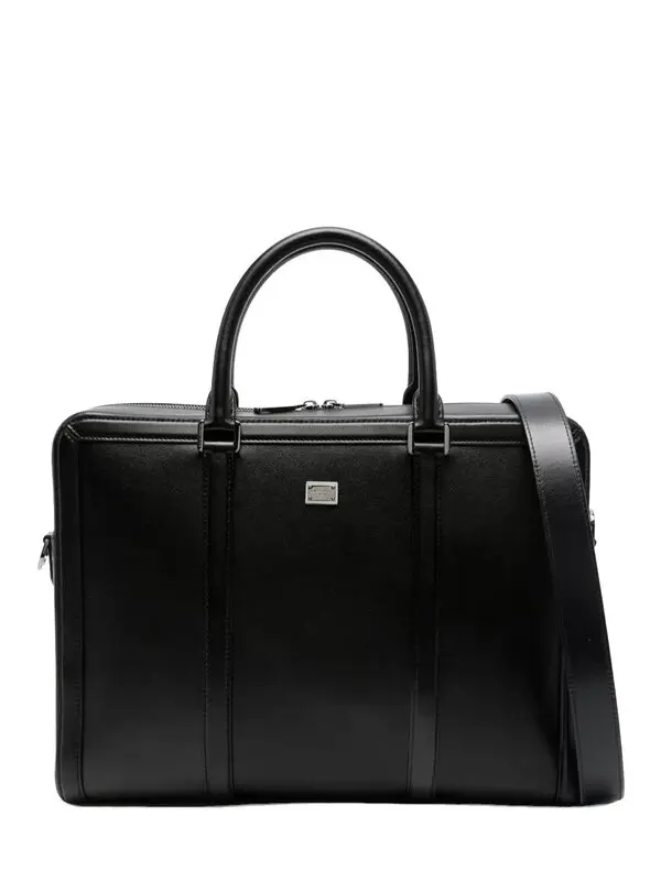 Dolce & Gabbana Leather Briefcase - Black
