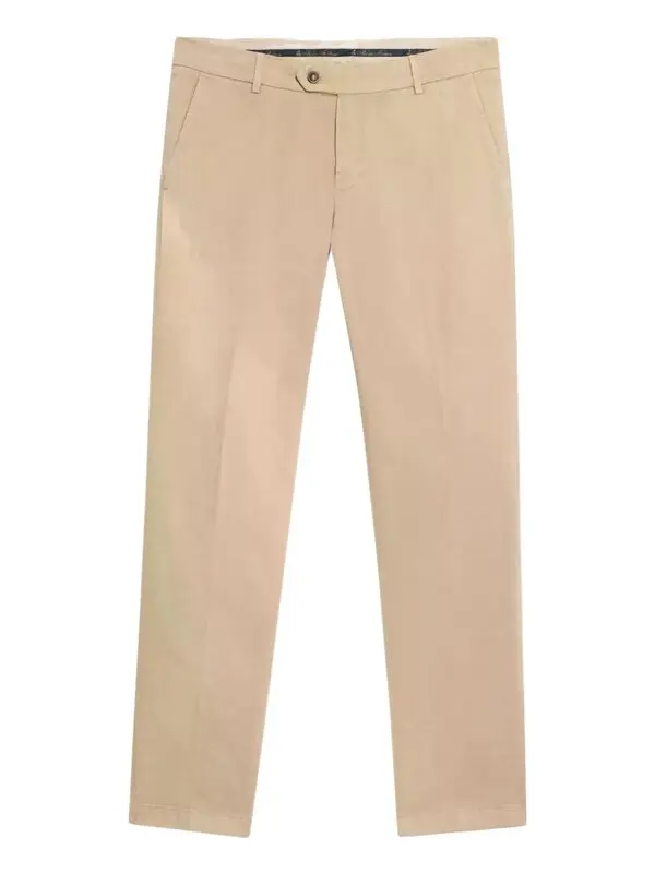 Brooks Brothers Slim-fit Stretch-cotton Trousers - Neutrals