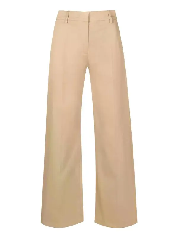 Valentino Garavani High-rise Wide-leg Trousers - Brown