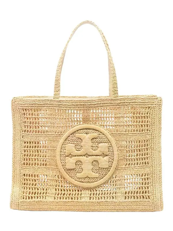 Tory Burch Ella Crochet Tote Bag - Neutrals