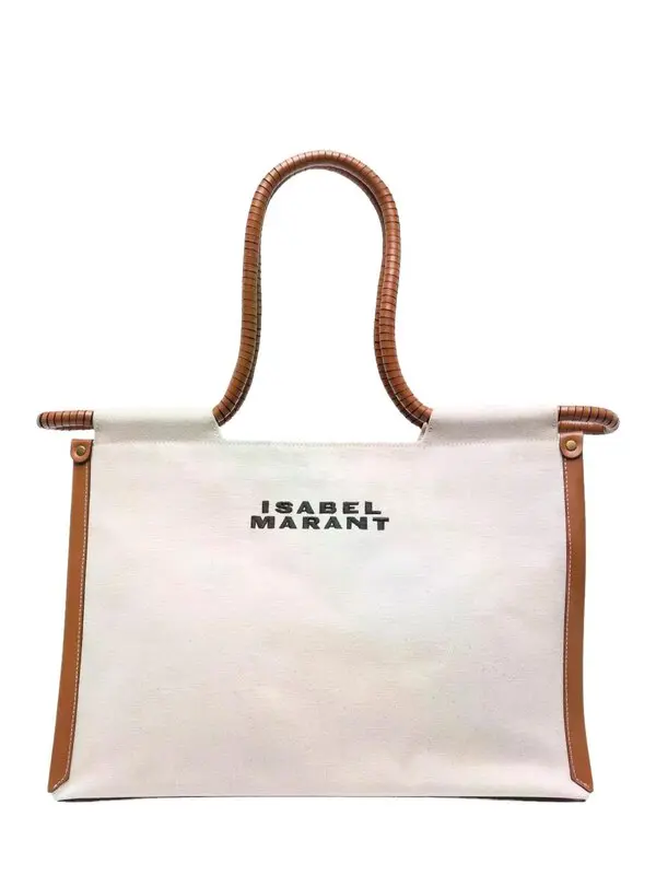 Isabel Marant Étoile Toledo Cotton Tote Bag - Neutrals