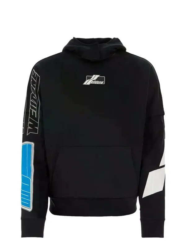 We11Done Logo-print Hoodie - Black