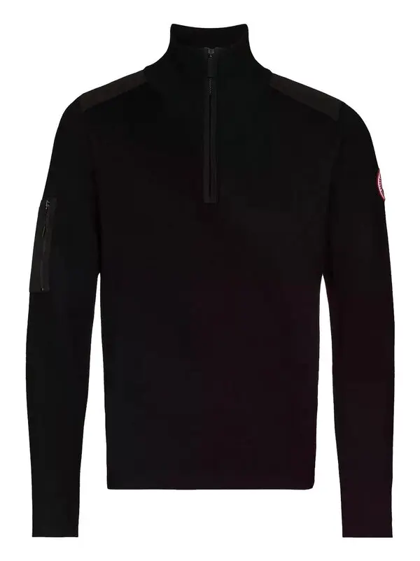 Canada Goose Stormont Half-zip Sweatshirt - Black
