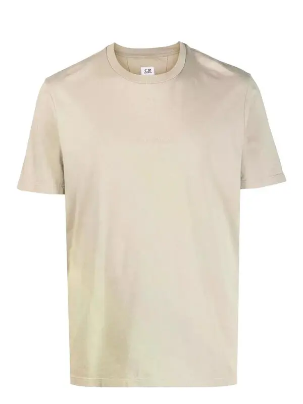 C.P. COMPANY Embroidered-logo T-shirt - Neutrals