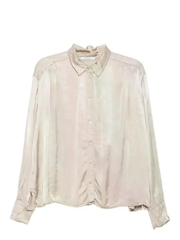 Transit Long-sleeve Satin Shirt - Neutrals