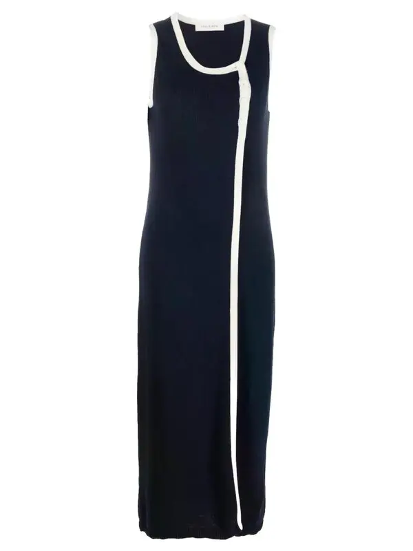 Giuliva Heritage Lisa Cotton-blend Midi Dress - Blue