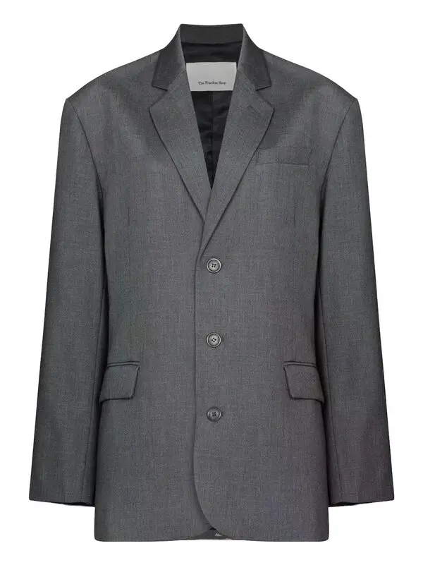 THE FRANKIE SHOP Gelso Oversized Blazer - Grey