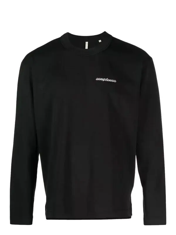 SUNFLOWER Master Logo Organic Cotton T-shirt - Black