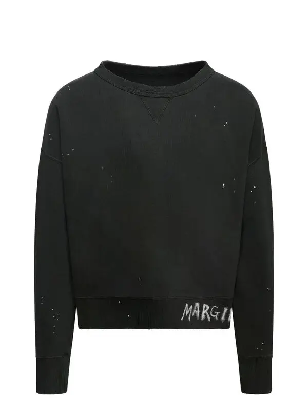MAISON MARGIELA Logo-print Sweatshirt - Blue