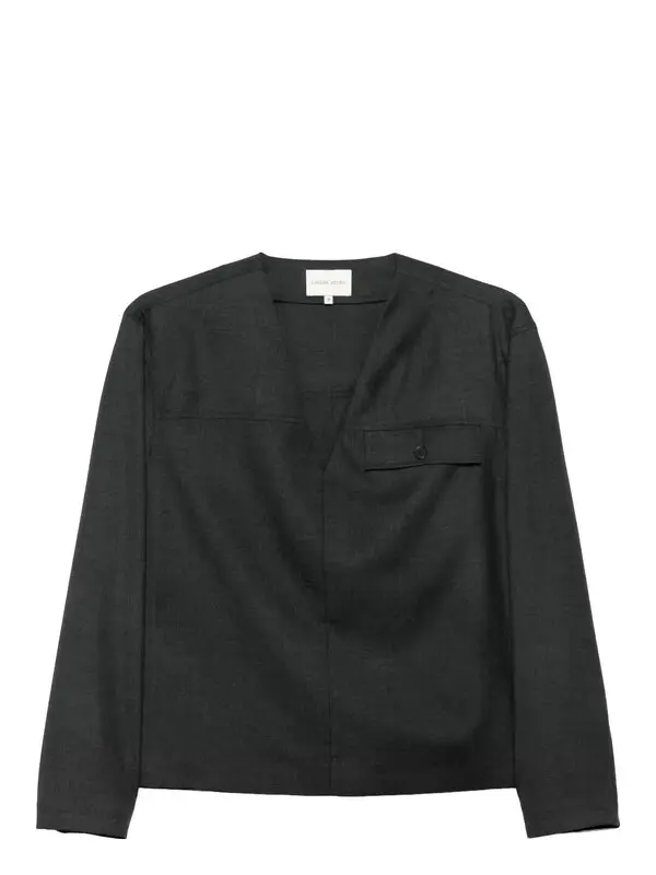 LOULOU Oreca Blouse - Grey