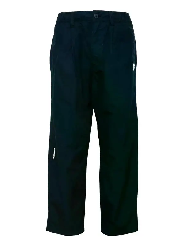 AAPE BY *A BATHING APE Logo-patch Trousers - Blue