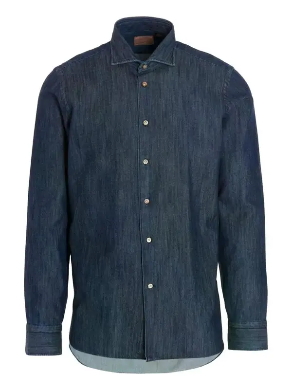 BORRIELLO NAPOLI Denim Shirt - Blue