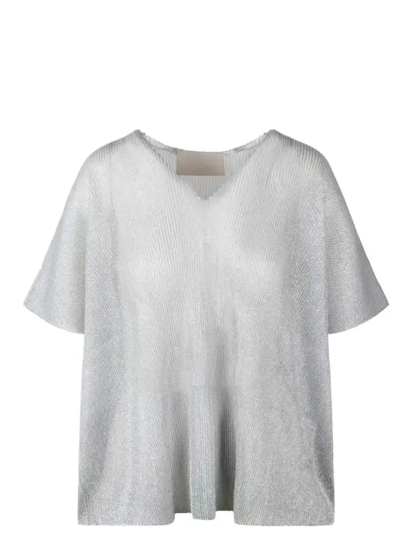 CIRCUS HOTEL Oversized Top - Silver