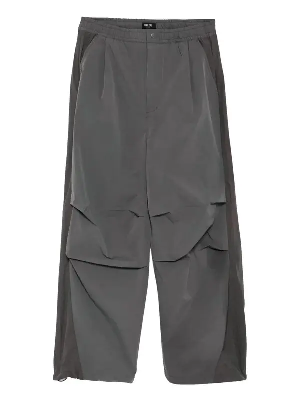 FIVE CM Paneled Wide-leg Trousers - Grey