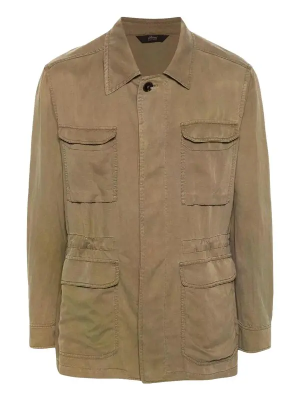 Brioni Sahariana Shirt Jacket - Green