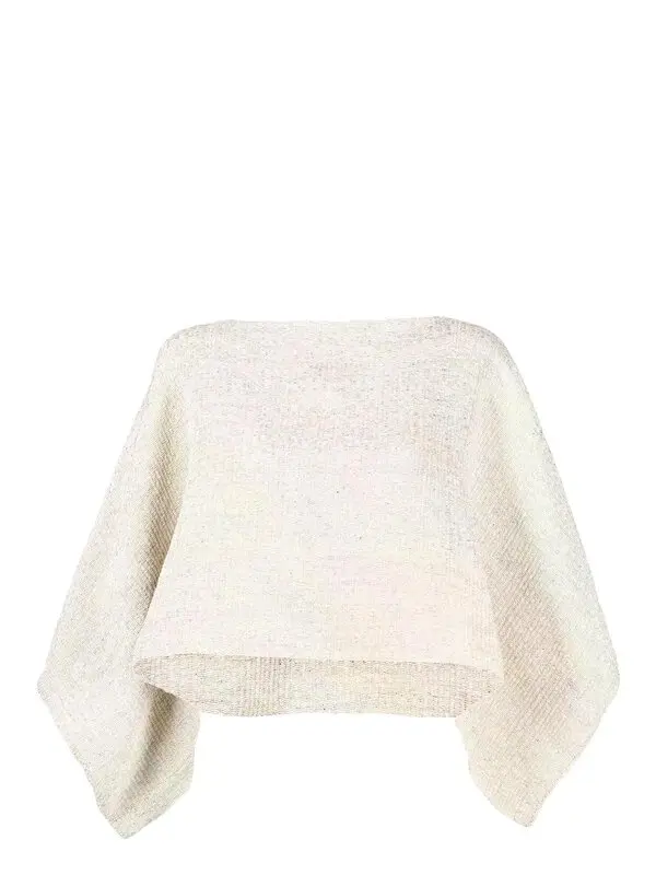 Voz Cape-style Long-sleeved Jumper - Neutrals