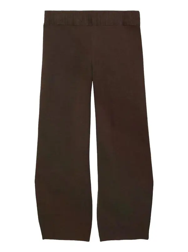 Proenza Schouler White Label Straight-leg Knitted Trousers - Brown