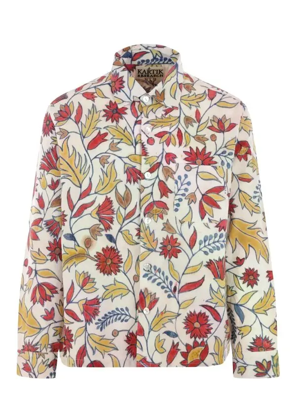 KARTIK RESEARCH Floral-print Shirt - Neutrals