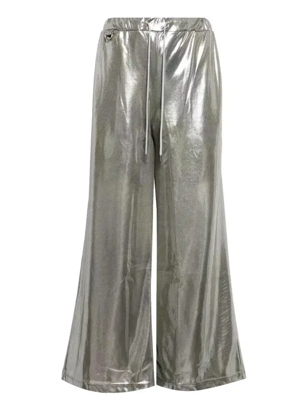 DOUBLET Metallic Wide-leg Trousers - Silver