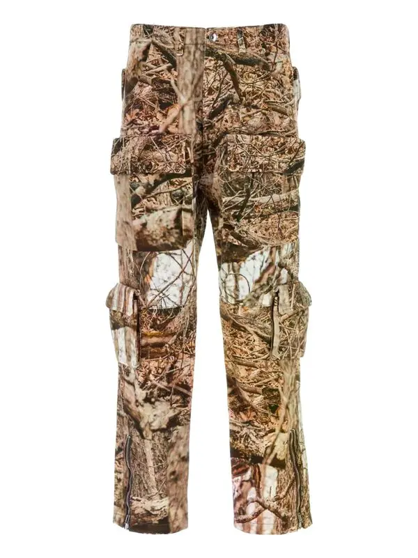 1989 STUDIO Camouflage-print Trousers - Brown