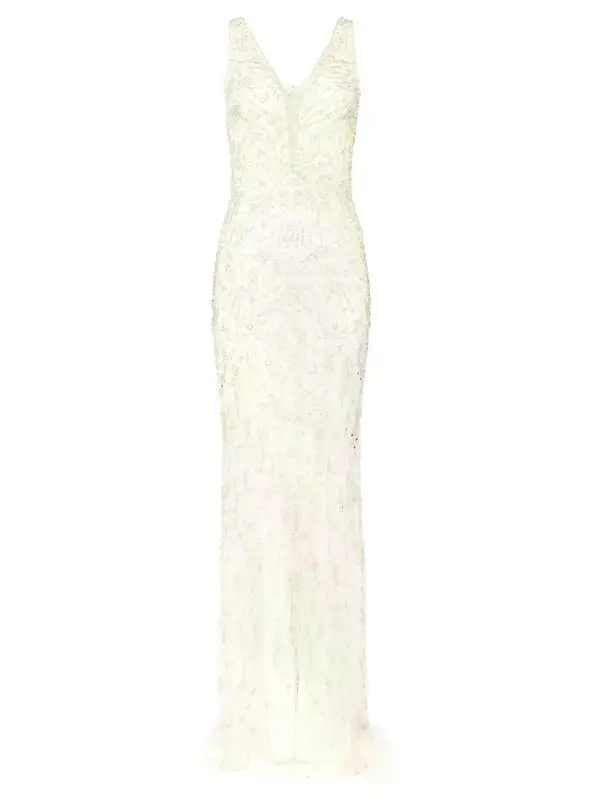 Jenny Packham Nura Embellished Gown - Neutrals